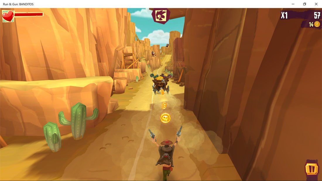 Run & Gun – Banditos is a wild west shoot out endless runner style ...