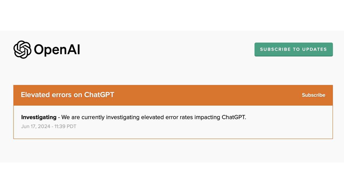 ChatGPT was down again – here’s what you need to know about the outage ...