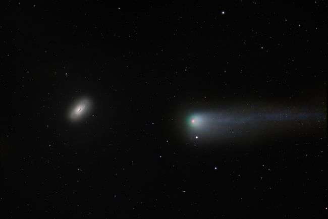 Astrophotographer captures Comet 13P/Olbers and the Black Eye Galaxy ...