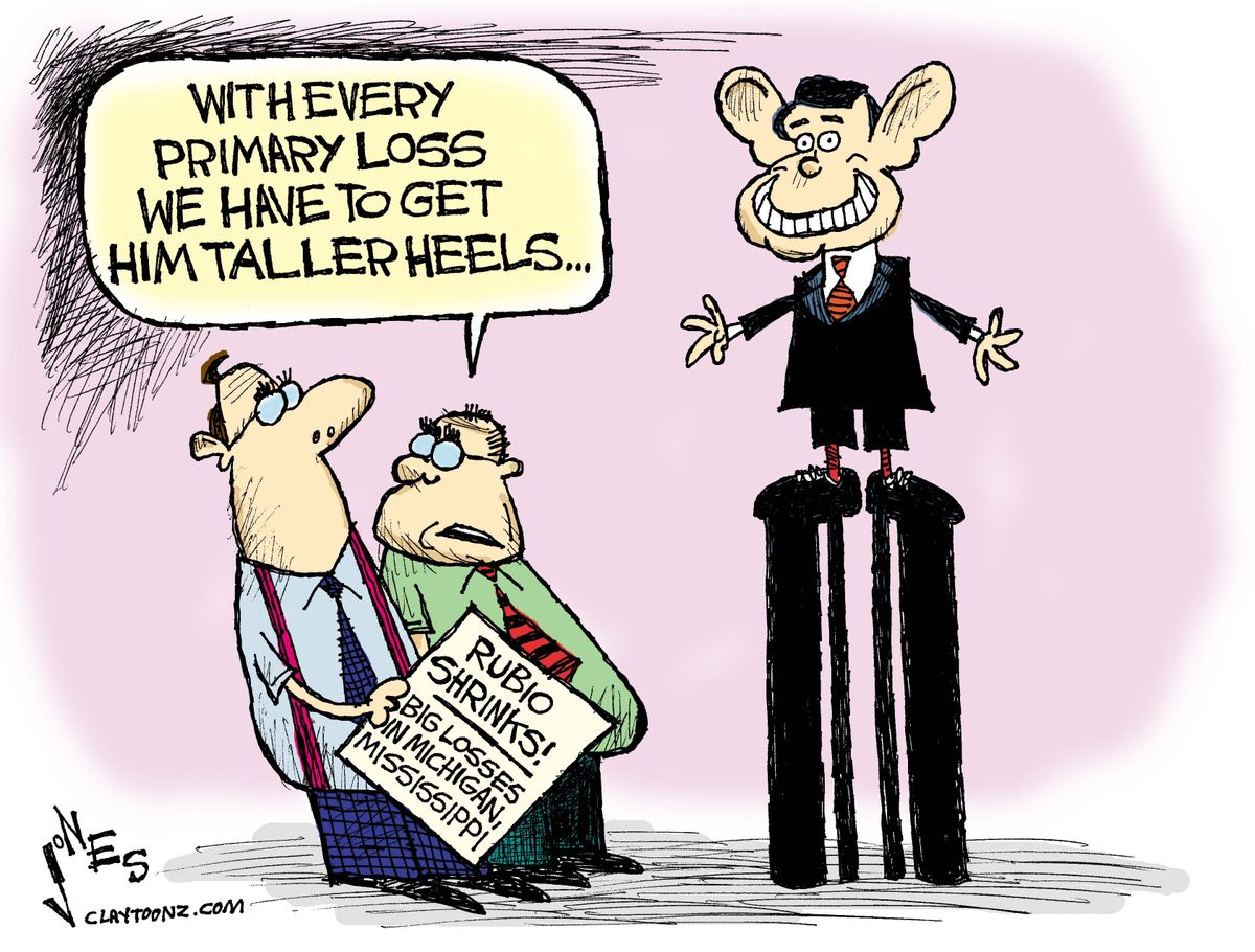 Political Cartoon U.S. Marco Rubio primaries | The Week