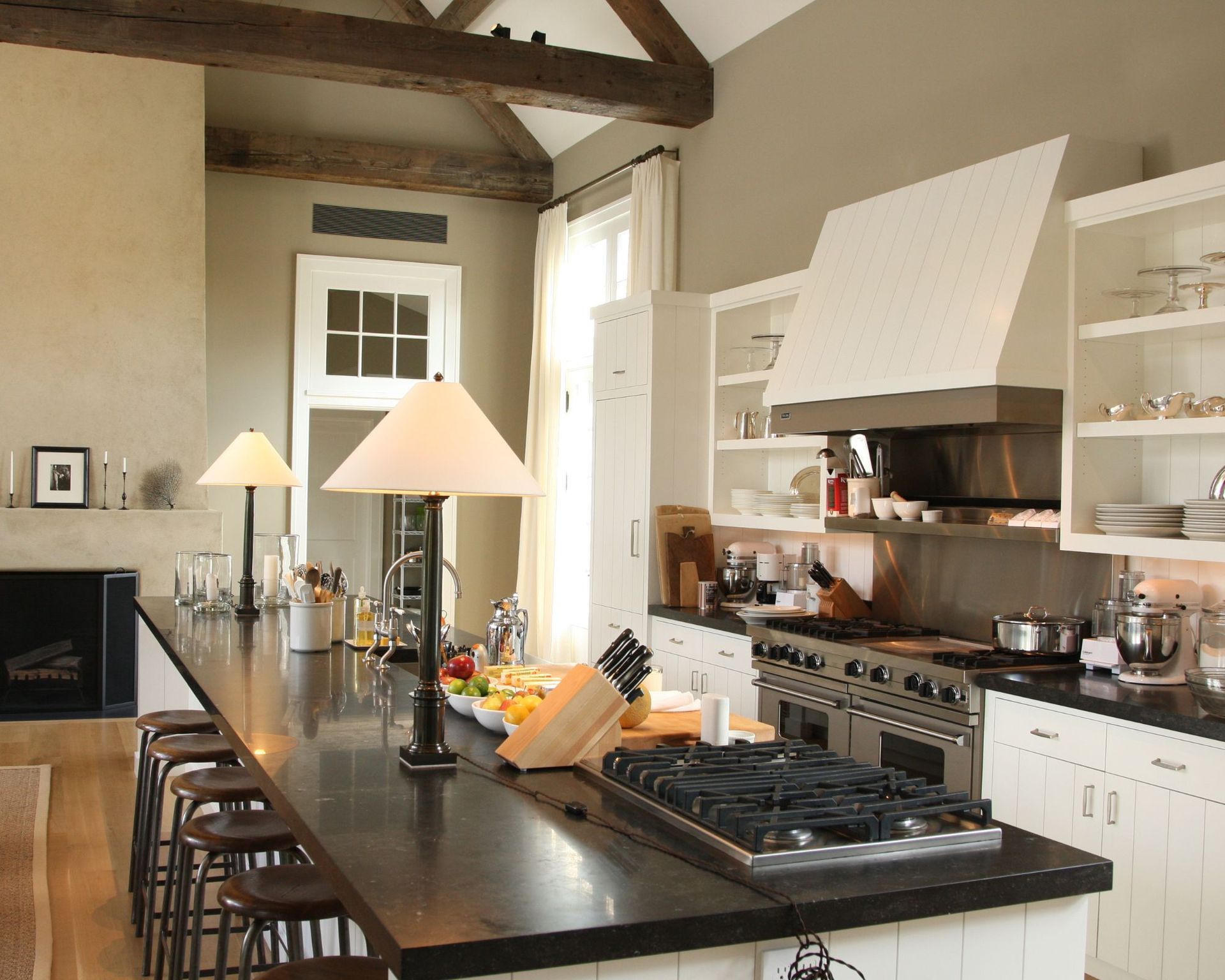 Ina Garten's kitchen island masters conversational seating | Homes and ...