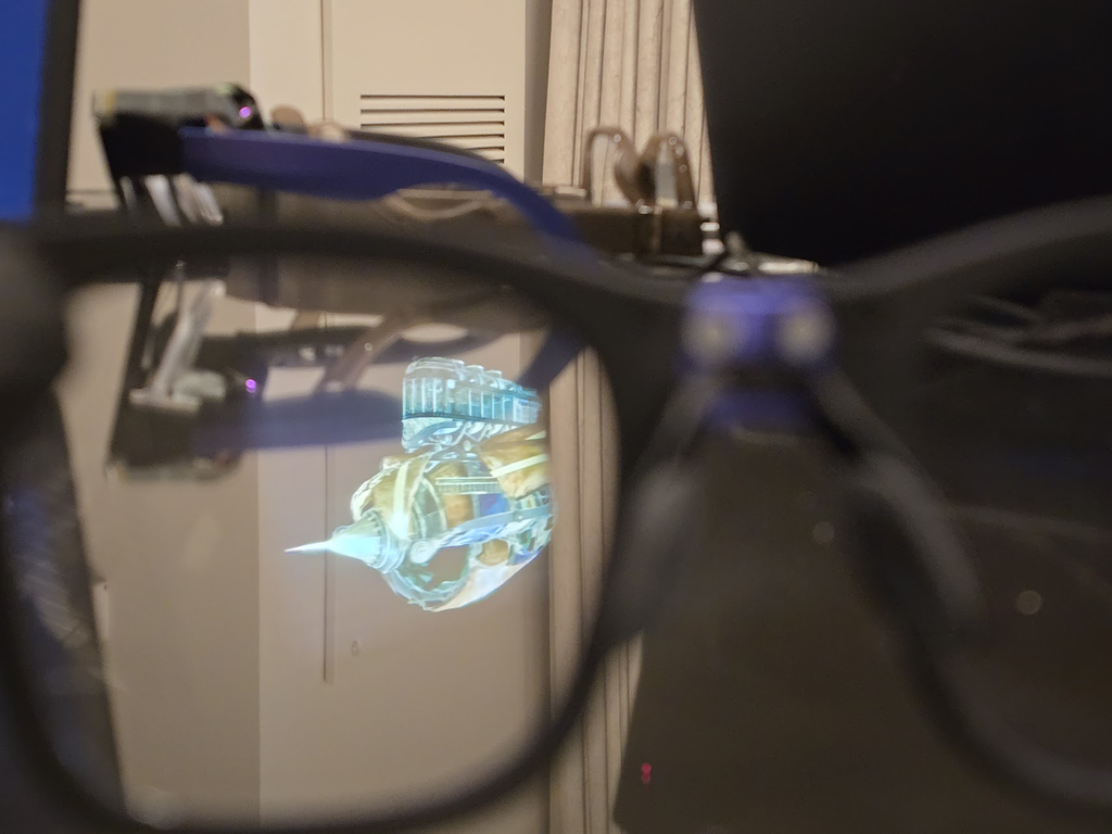 'That's the future for us – making these waveguides thinner, lighter ...