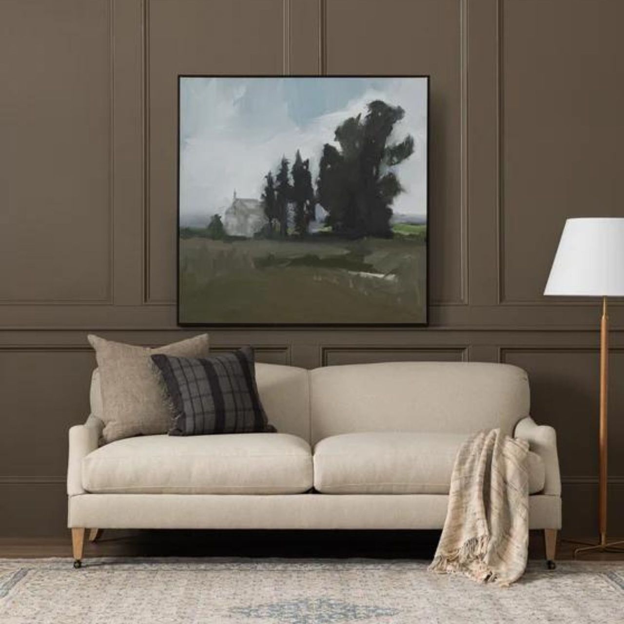 This is the first step to a successful living room layout, according to ...