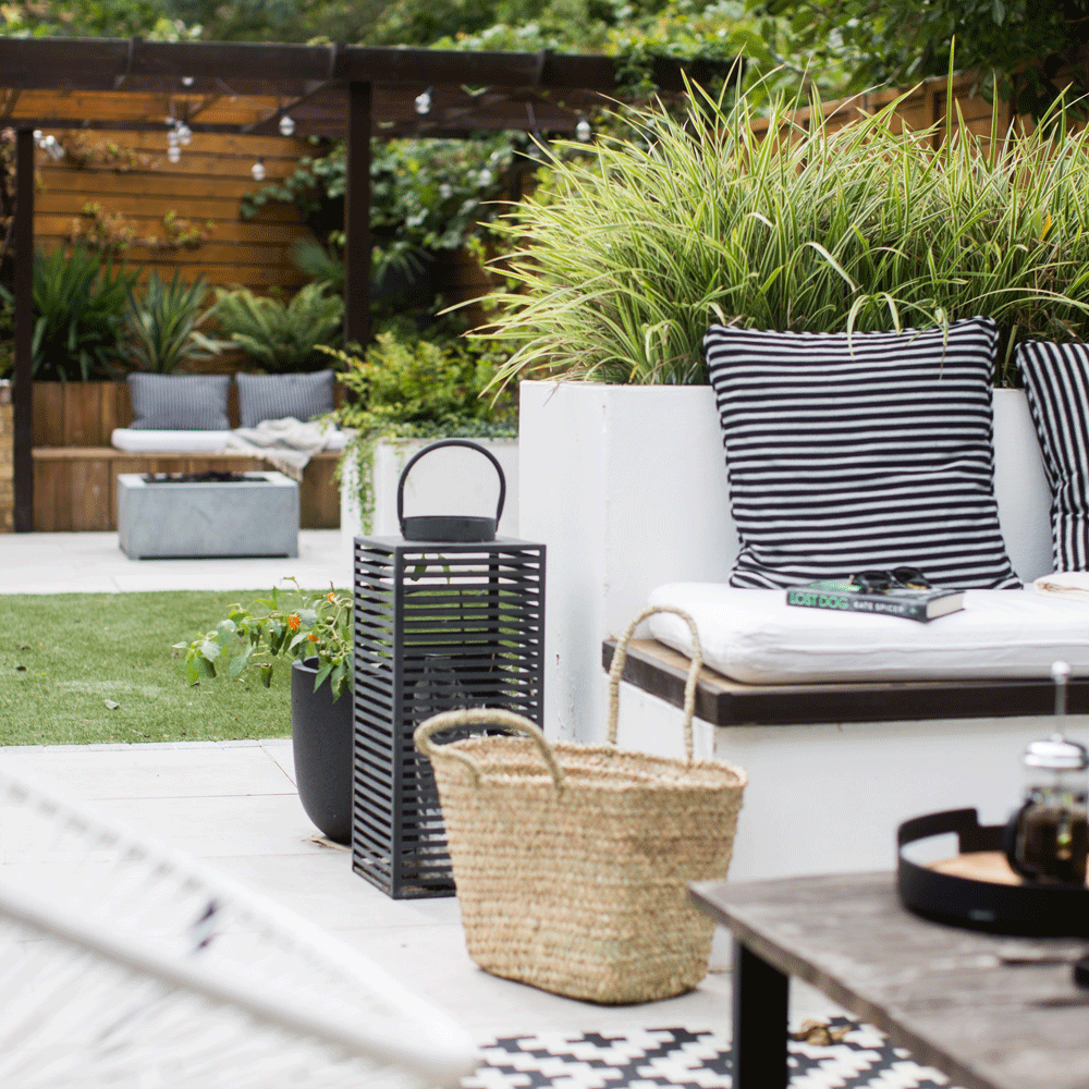 Structural planting, lighting and built-in furniture transform unloved ...