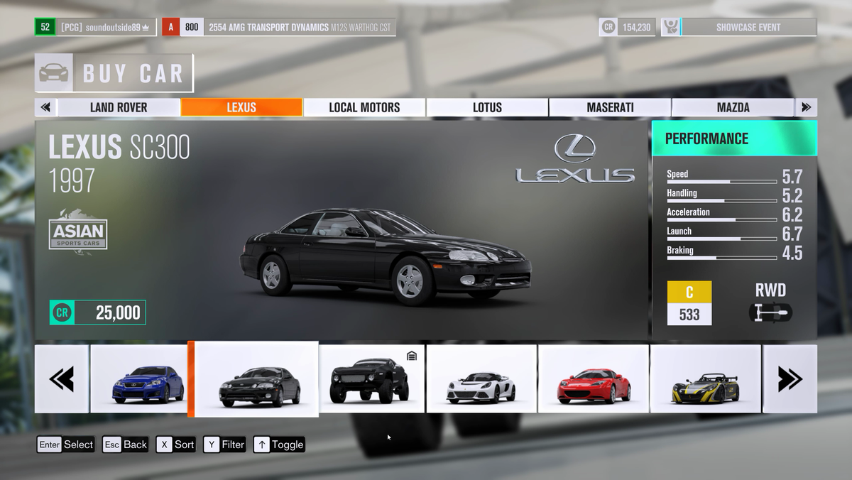 Forza Horizon 3 car list: all the vehicles in the base game and DLC ...
