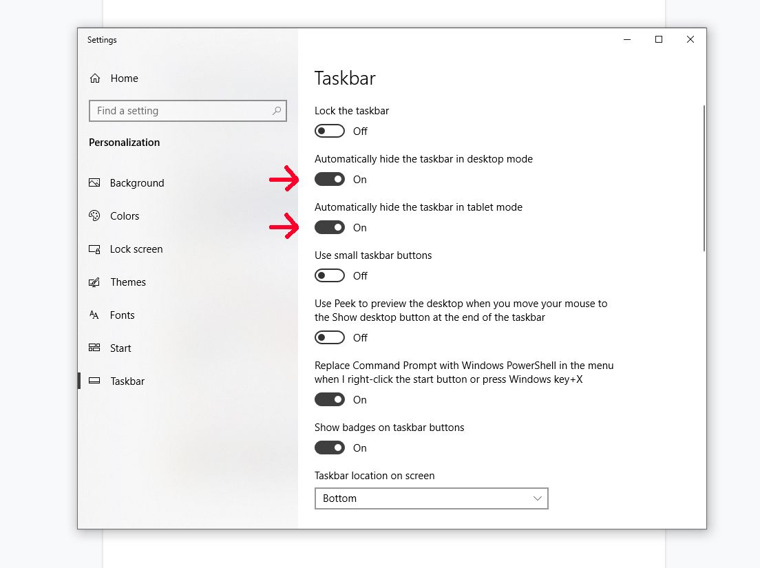 How to Hide the Taskbar in Windows 10 | Tom's Hardware