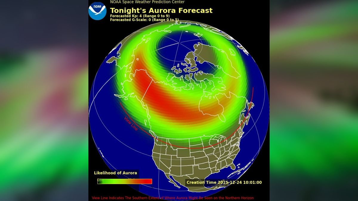 Northern lights chances rise for Dec. 24-25 as space weather remains ...