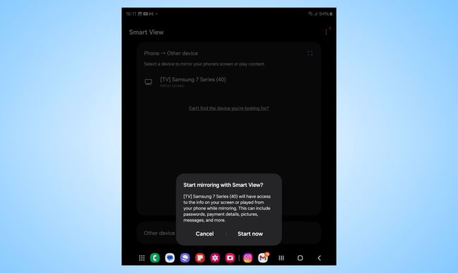 How To Use SmartView to mirror your Samsung phone screen to your TV ...