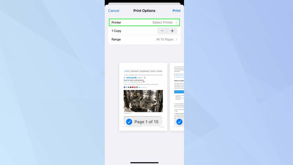 How to print from iPhone | Tom's Guide