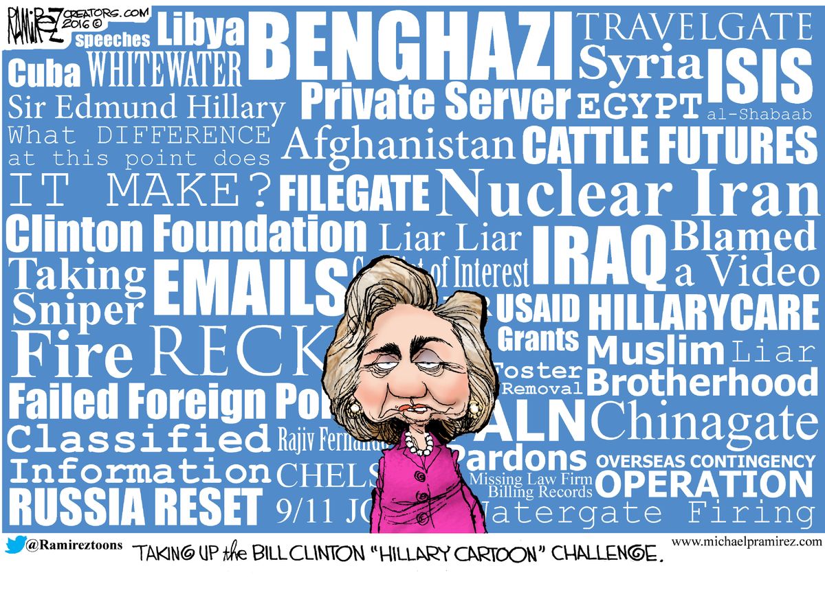 Political cartoon U.S. Hillary cartoon challenge | The Week