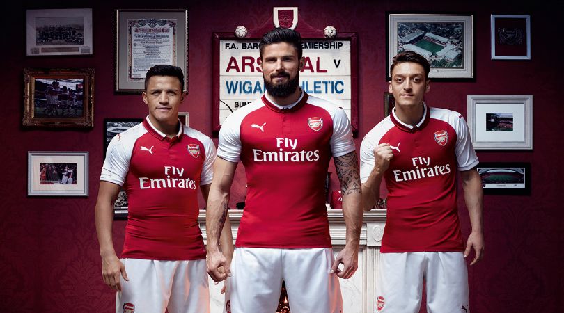 Arsenal launch new home kit... with Alexis Sanchez and Mesut Ozil ...
