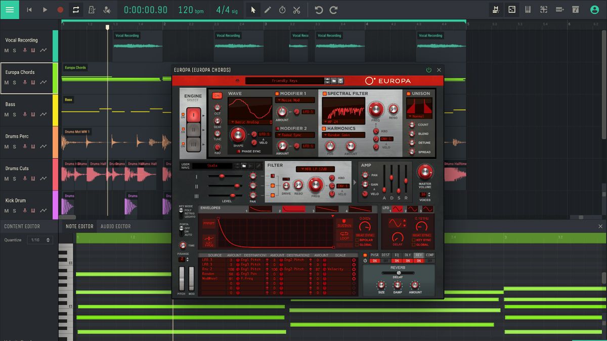 Reason’s Europa synth is the first third-party plugin for Amped Studio ...