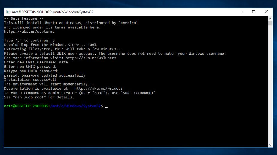 How To Install And Use Linux Bash In Windows 10 Techradar