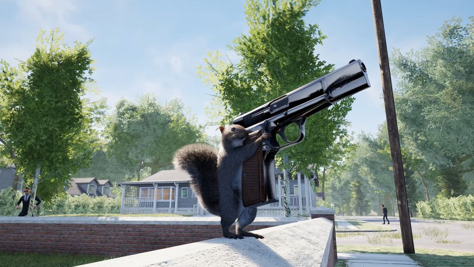 Squirrel with a Gun is a game about exactly what it sounds like | PC Gamer