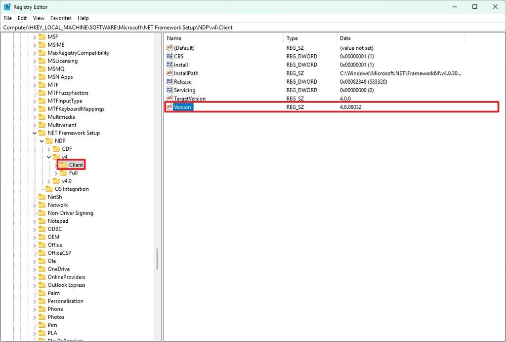 Check .NET Framework version on Windows 10 and 11 | Windows Central