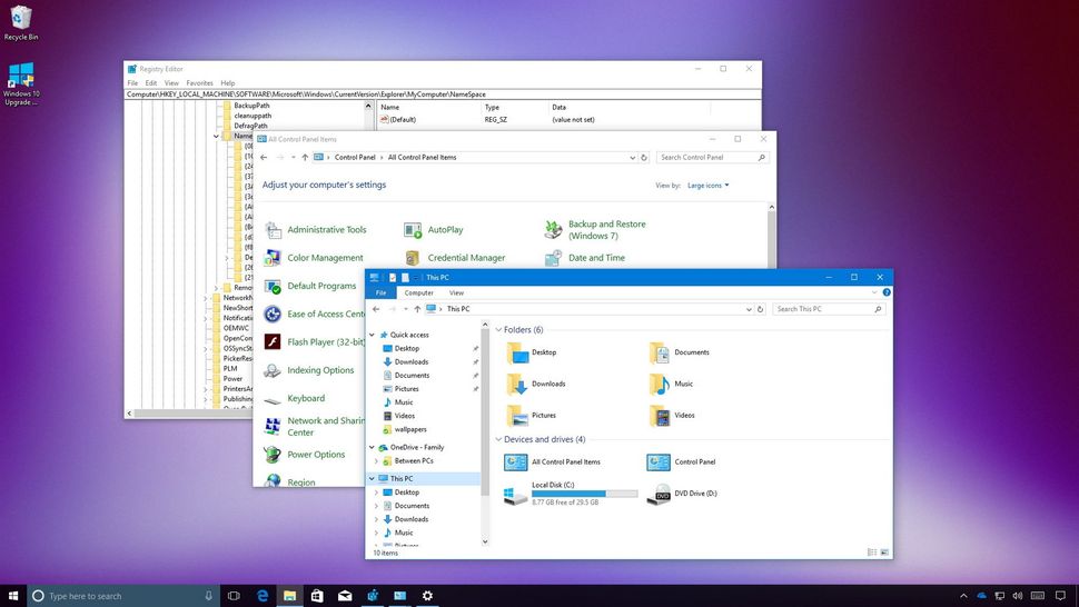 How to access Control Panel via File Explorer in Windows 10 | Windows ...