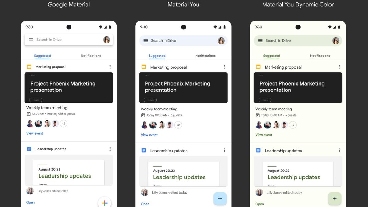 Google Workspace apps are getting a tasty new look with Android 12 ...