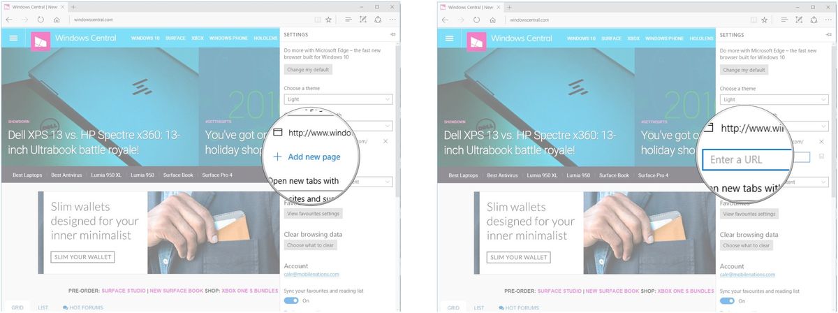 How to customize launch and tab options in Edge for Windows 10 ...