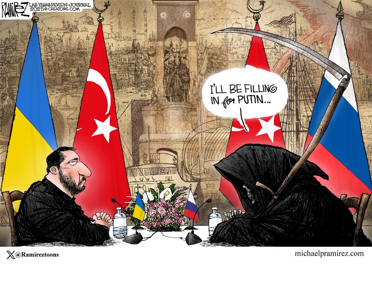 5 editorial cartoons about the Russia-Ukraine peace talks | The Week