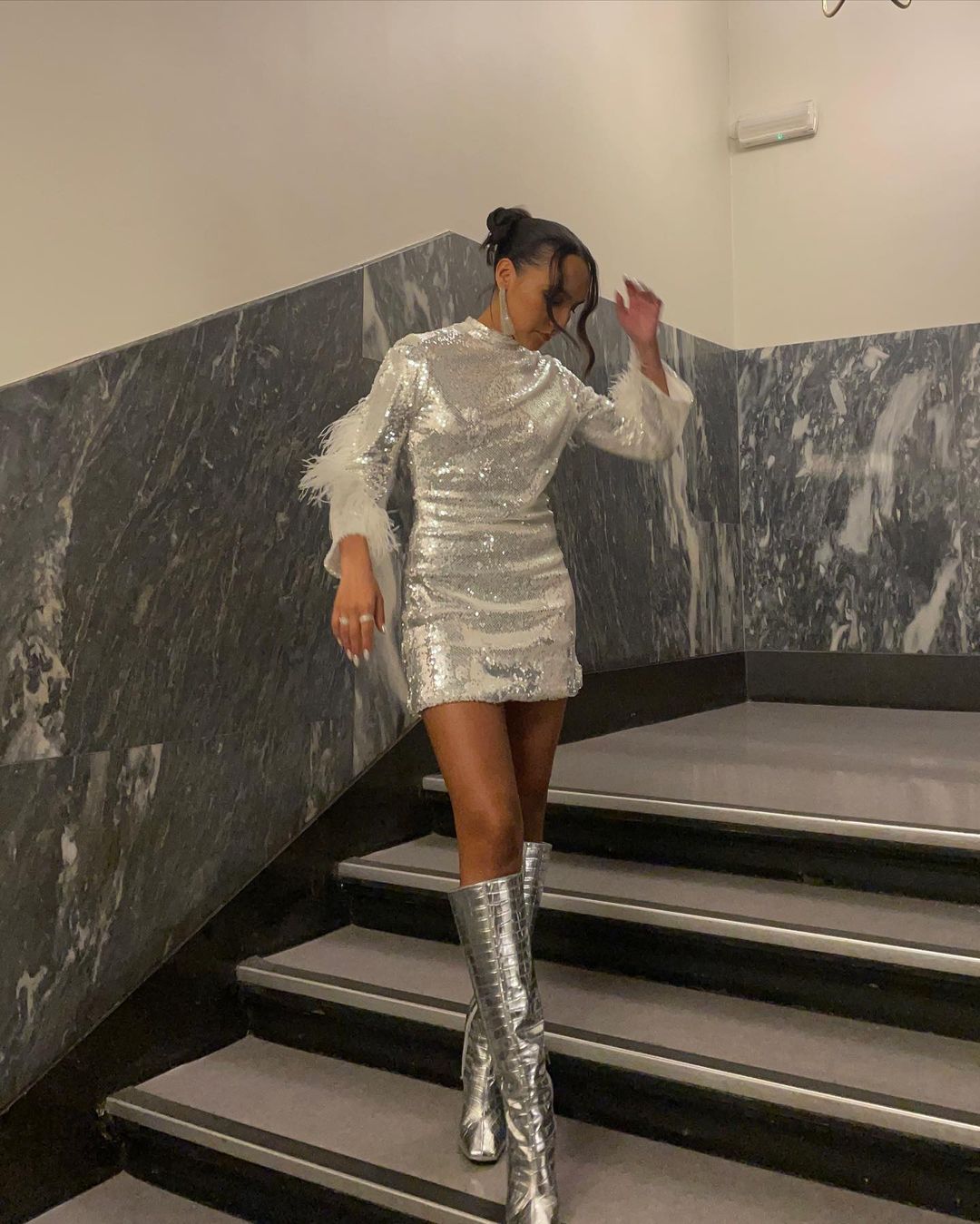 11 Fresh Dress and Boots Winter Outfit Ideas For Winter 2024 | Who What ...