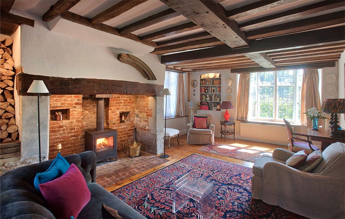 An unassuming farmhouse in rural Devon whose simple exterior conceals ...