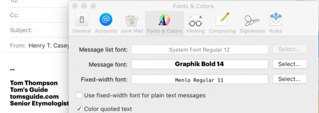 How to Change Default Fonts in Apple Mail | Laptop Mag