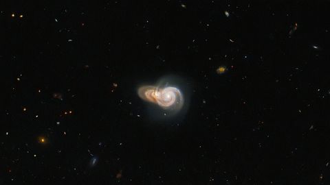 Hubble Space Telescope captures two 'overlapping' spiral galaxies | Space