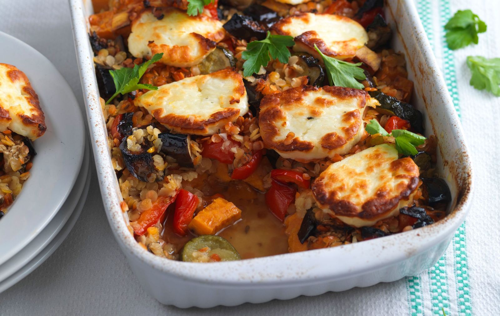 Turkish halloumi bake | Dinner Recipes | GoodtoKnow