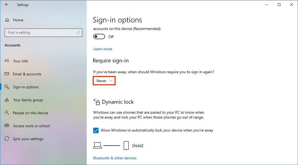 How To Disable Password After Resuming From Sleep On Windows 10