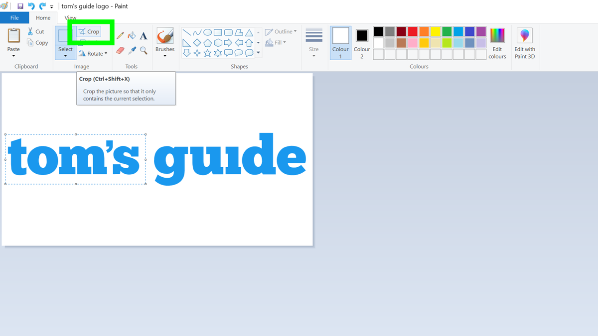 How to edit images in Microsoft Paint | Tom's Guide