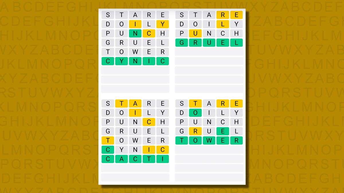 Quordle today - hints and answers for Tuesday, September 12 (game #596 ...