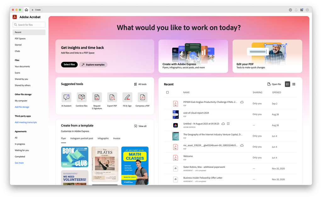 How to create with Adobe Express inside Acrobat Studio | TechRadar