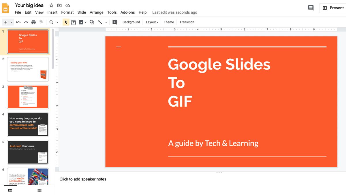 How To Turn Google Slides Into An Animated GIF For Free Tech Learning