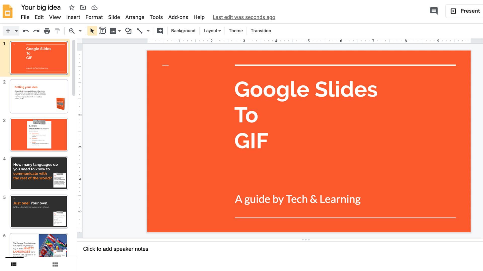 How To Turn Google Slides Into An Animated GIF For Free Tech Learning