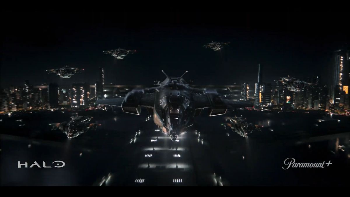 The Halo TV series trailer was short, but it has some nice sci-fi shots ...