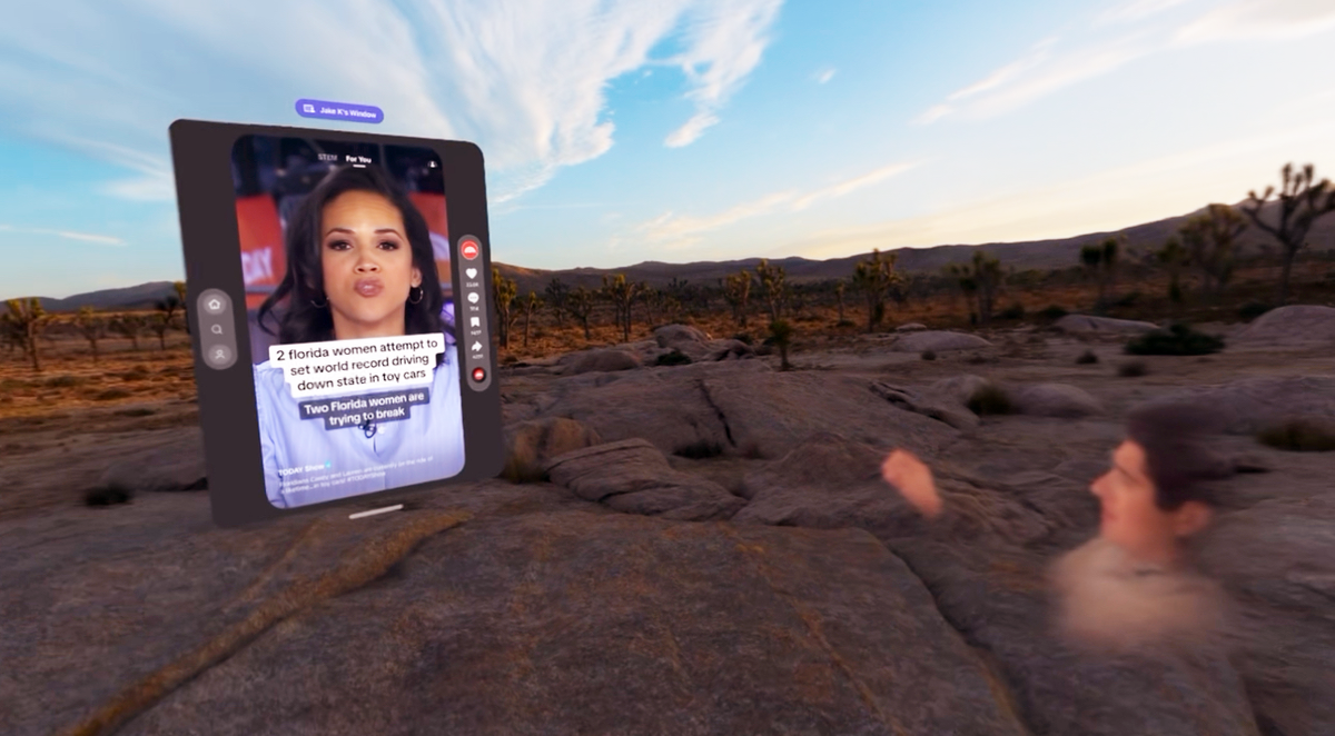 I used Apple Vision Pro’s new Spatial Persona feature to transport my ...