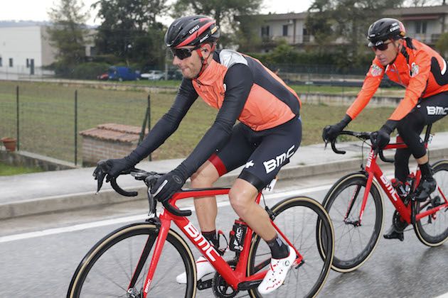 BMC Racing rider crashes into car on Tour of the Basque Country stage ...