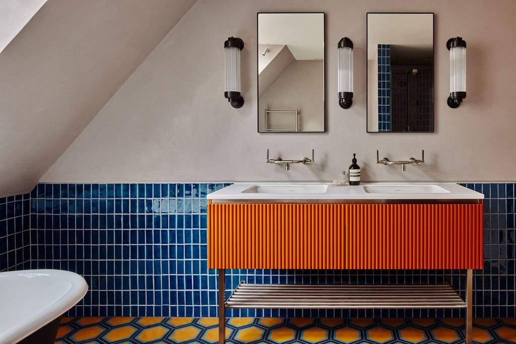 Orange bathrooms are trending - 10 ways to use this color | Livingetc