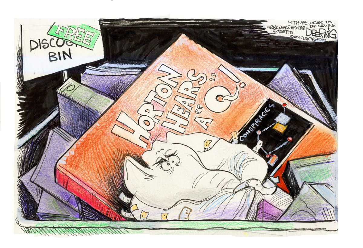 Political Cartoon U.S. horton hears a qanon dr seuss | The Week