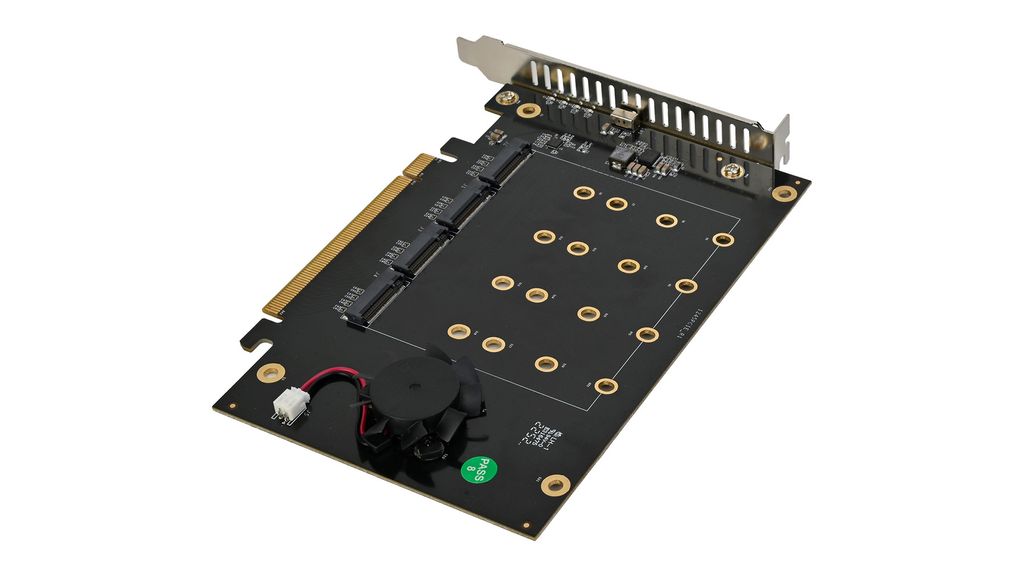 Silverstone supports four NVMe M.2 SSDs in a single-slot PCIe card ...