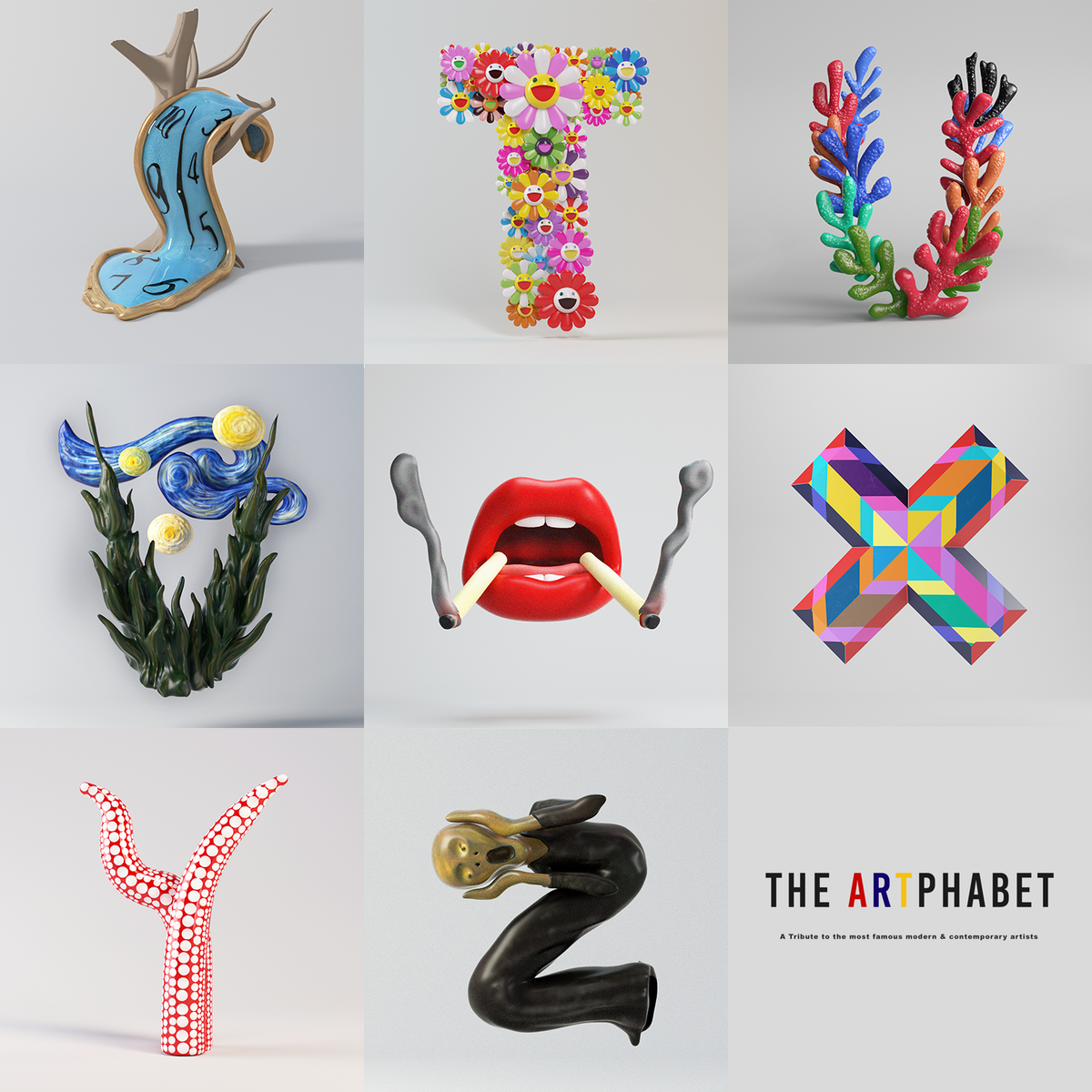 This artists alphabet is the most beautiful thing you’ll see all day ...