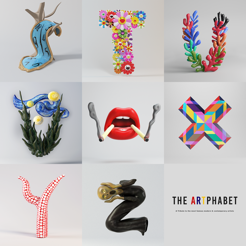 This artists alphabet is the most beautiful thing you’ll see all day ...