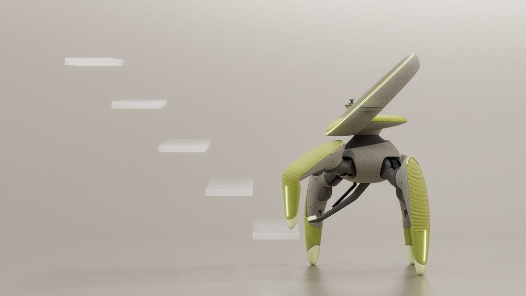 Bizarre robotic chair concept looks like a crab and can carry you ...