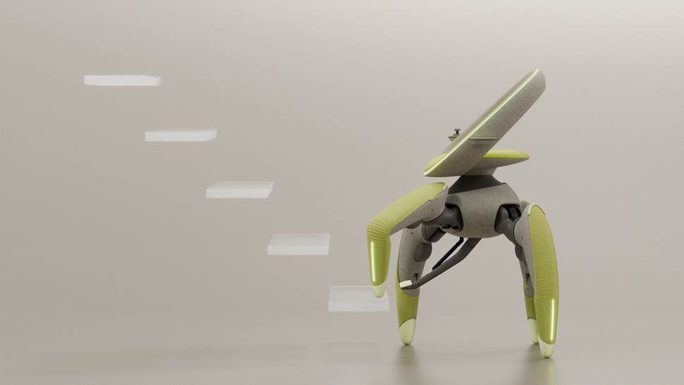 Bizarre robotic chair concept looks like a crab and can carry you ...