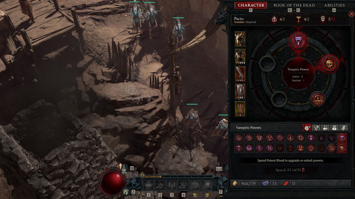 How to equip Vampiric Powers in Diablo 4 and use them | PC Gamer