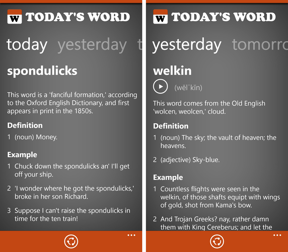 Latest update for Today's Word brings more options to display the word ...