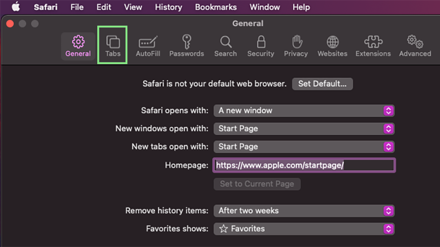 How to switch to compact tabs on Safari | Laptop Mag