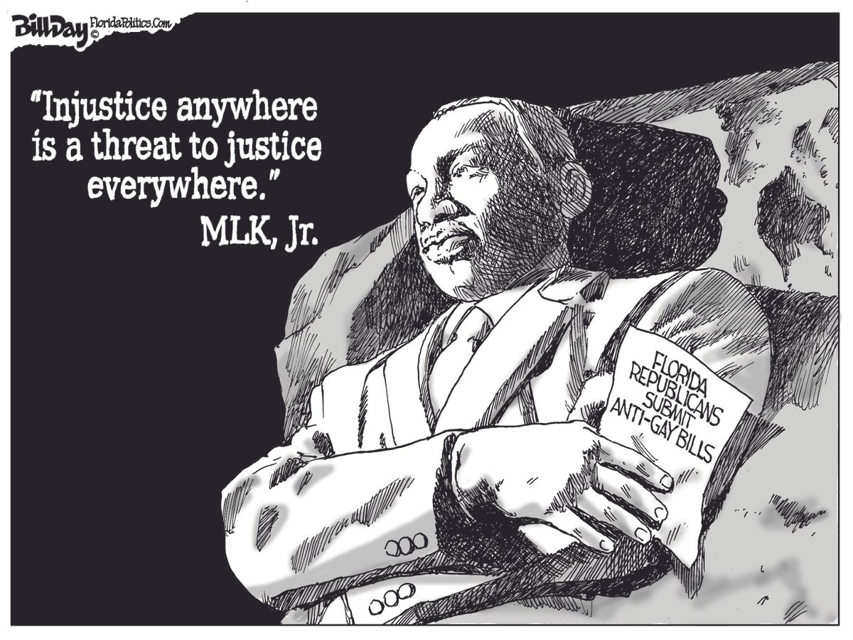 Political Cartoon U.S. Martin Luther King, Jr. Florida GOP LGBTQ rights ...