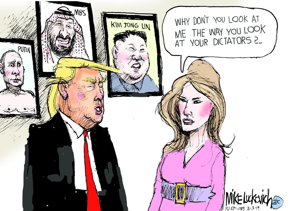 Political Cartoon U.S. Trump Melania dictators | The Week