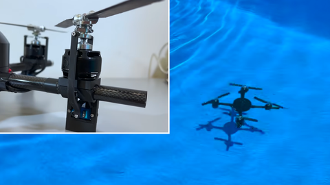 Students 3D print drone that can swim underwater and fly through the ...